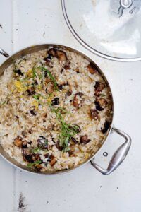Ottolenghi Lemon and Aubergine Risotto Recipe | Summer Risotto