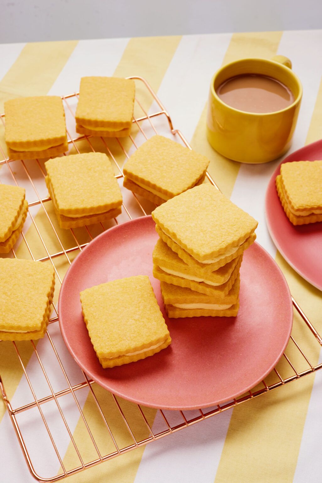 Jane's Patisserie Homemade Custard Creams Biscuit Recipe | GBBO