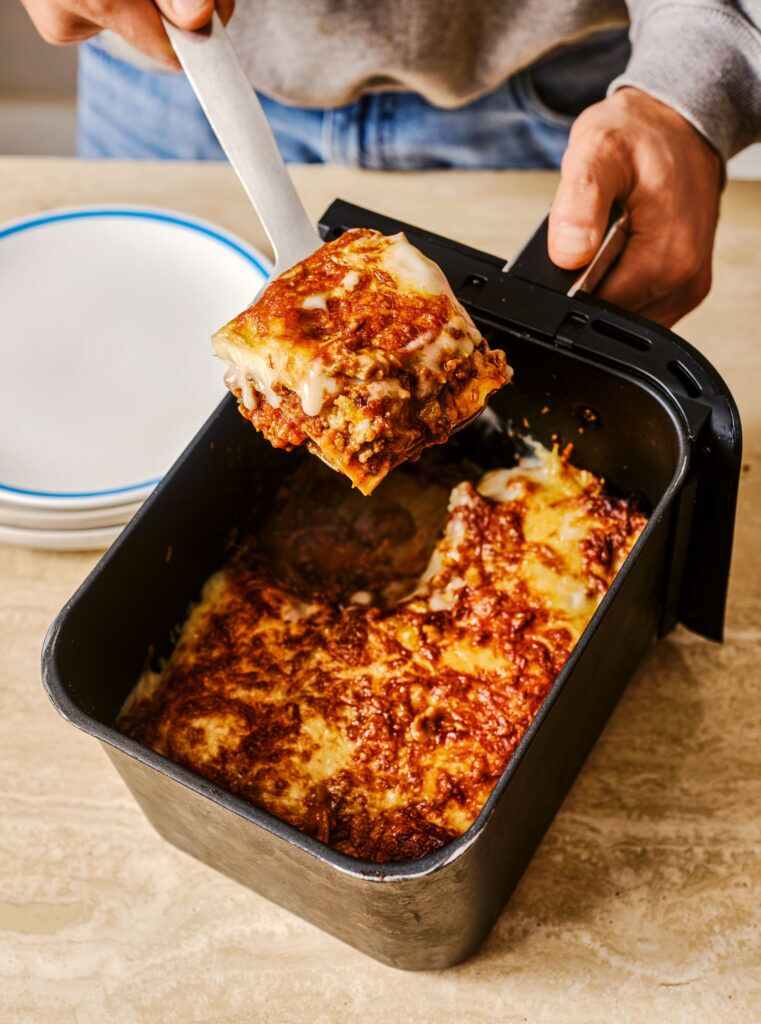 High Protein Air Fryer Lasagne Recipe | The Good Bite