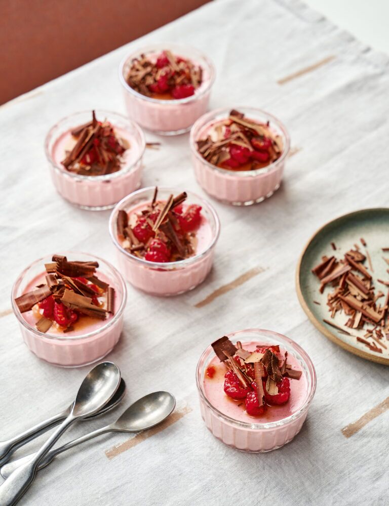 Nadiya Hussain's Easy Raspberry Mousse Recipe | Cook Once Eat Twice, BBC2