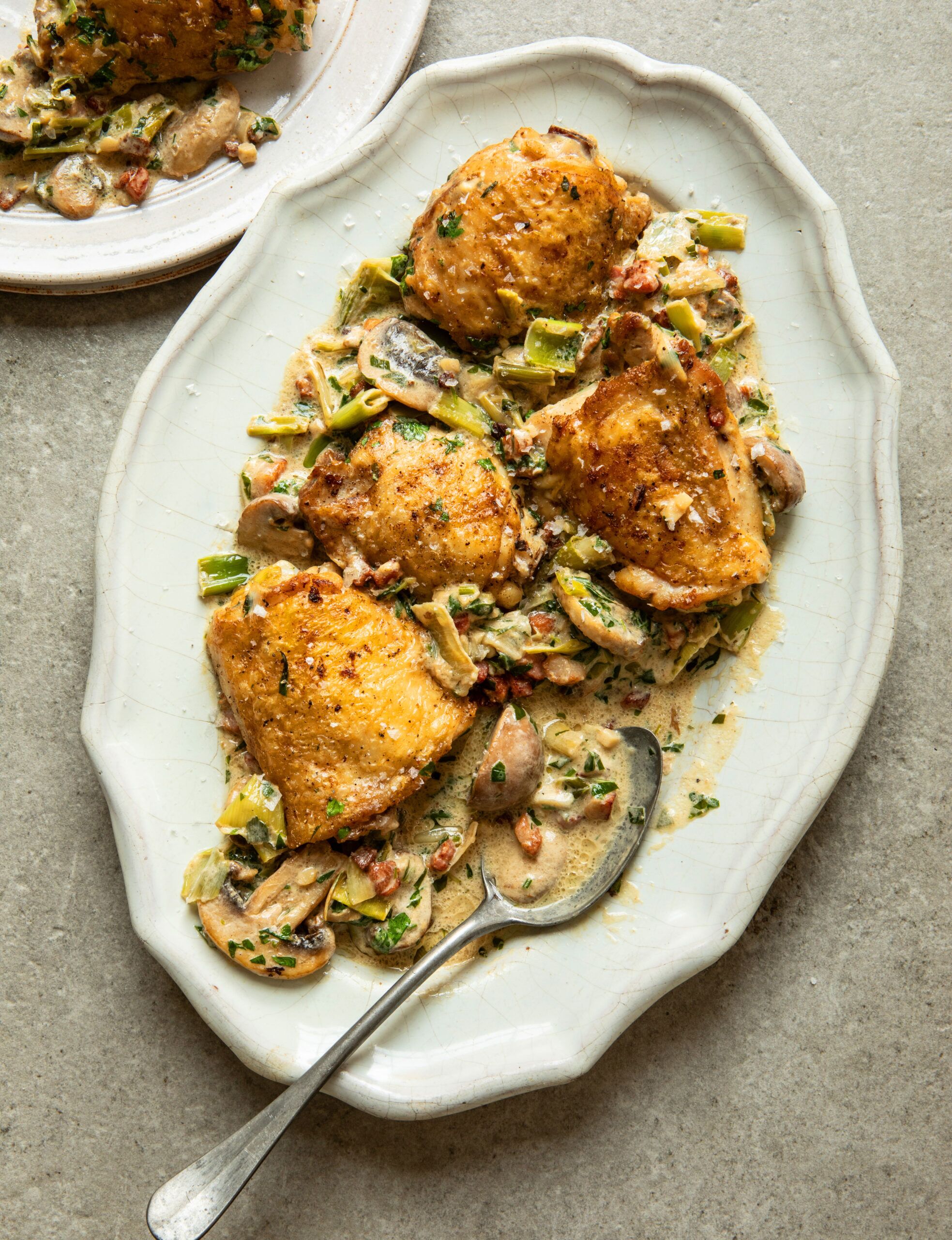 The Batch Lady's Herby Chicken, Leek and Mushroom Casserole Recipe