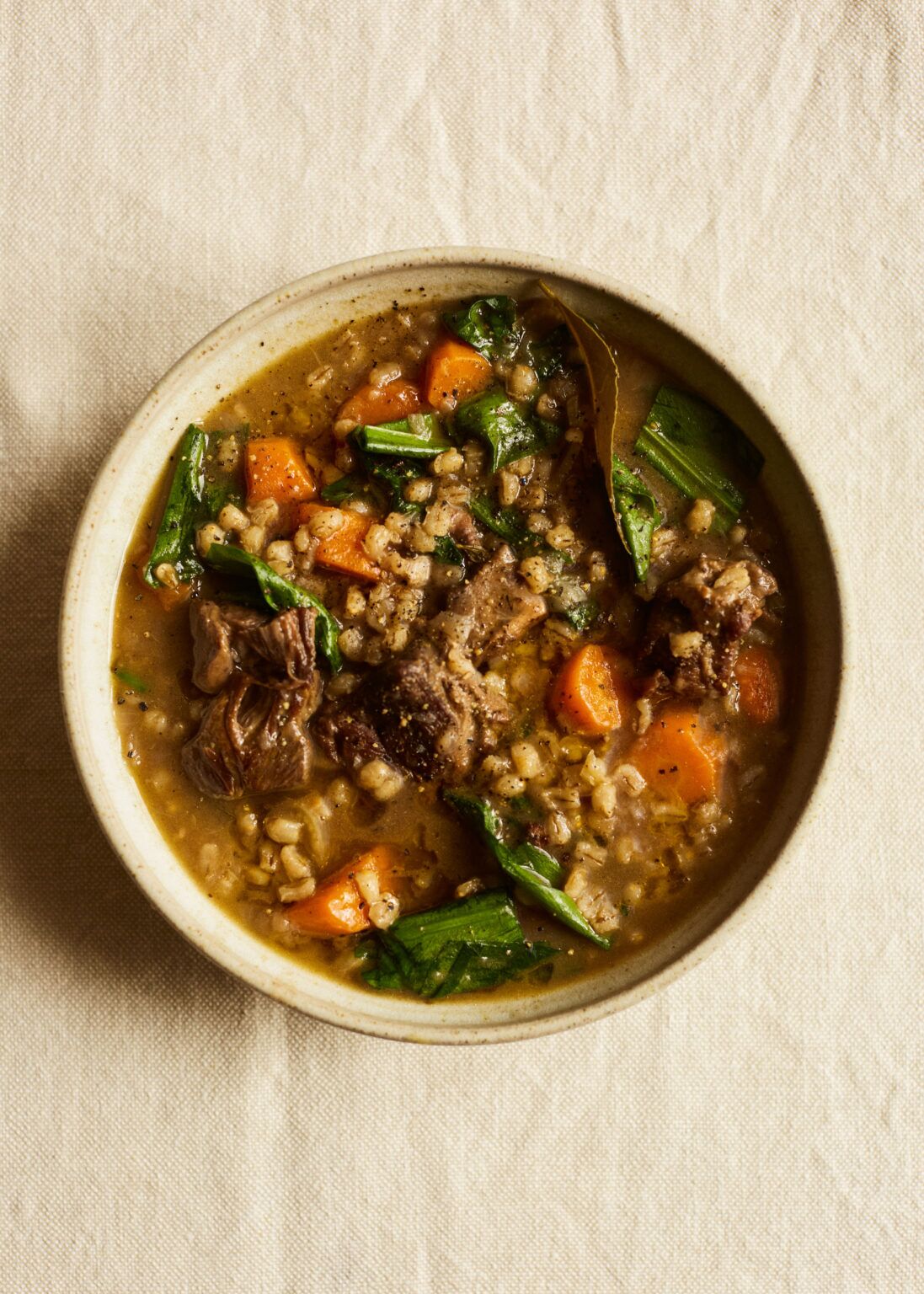 Julius Roberts' Lamb Stew with Pearl Barley and Wild Garlic Recipe
