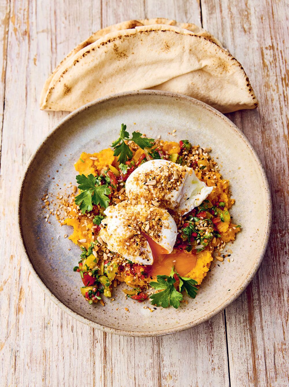 Jamie Oliver's Dukkah Poached Eggs Recipe