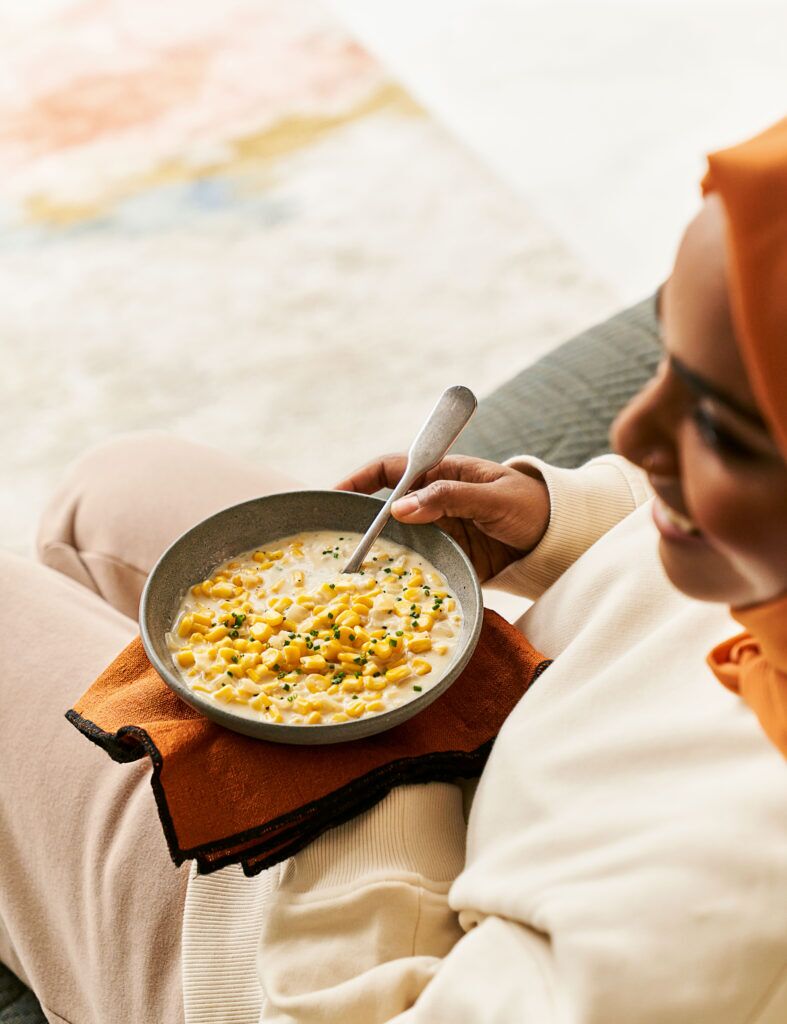 Nadiya Hussain's Corn Chowder Recipe | Cook Once Eat Twice BBC2